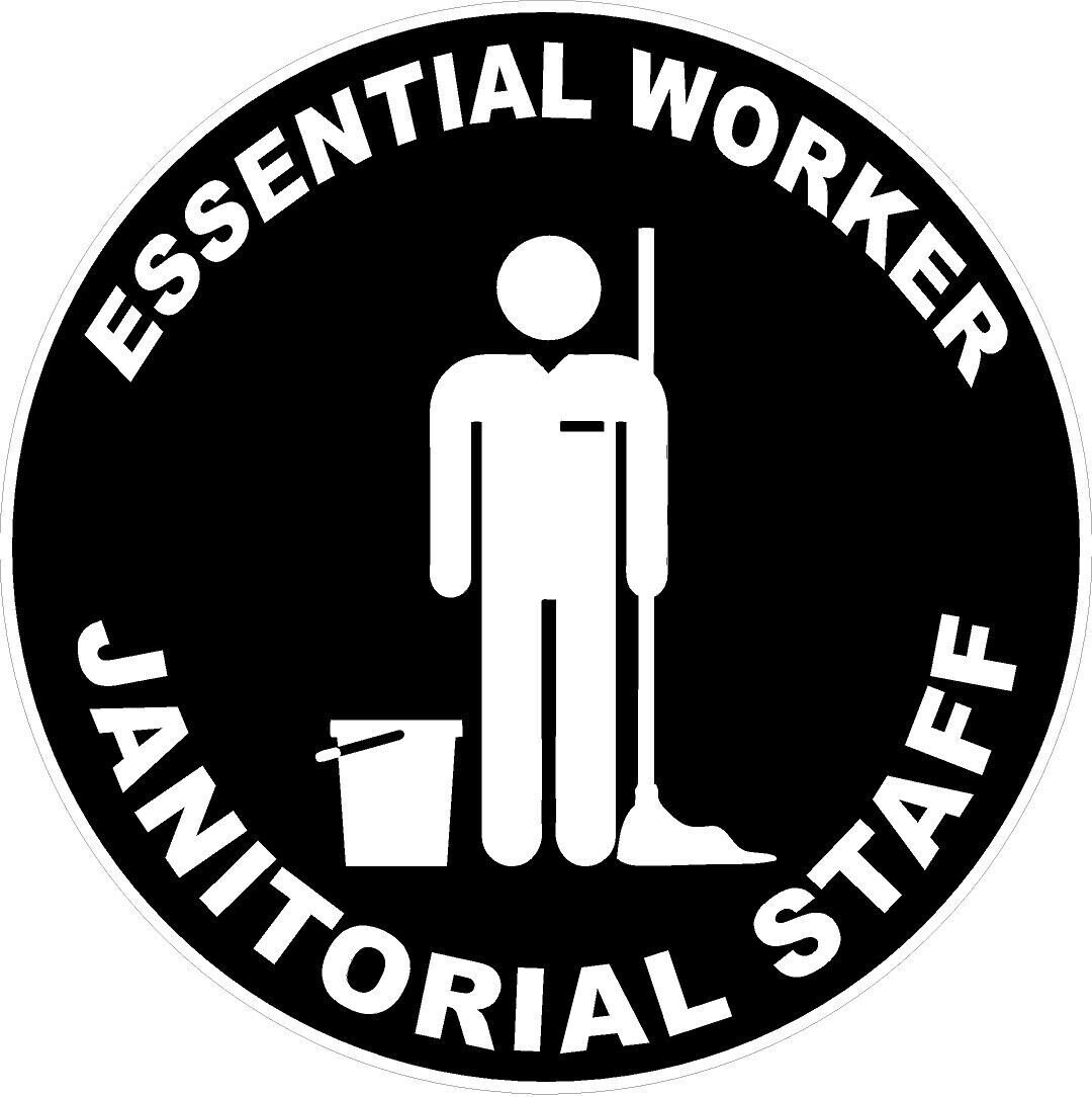 Essential Worker Janitorial Staff Decal - Etsy