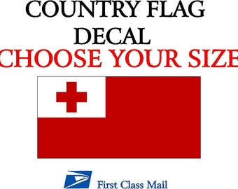 Tongan Flag Sticker - Etsy