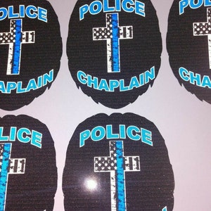 Police Chaplain Vinyl Decal Police Badge REFLECTIVE - Etsy