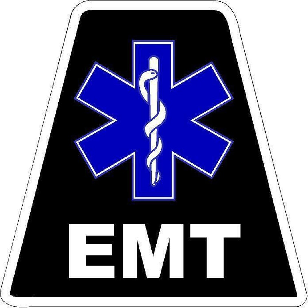 Black Emt Helmet Tets Tetrahedrons Helmet Sticker Emt Reflective - Etsy