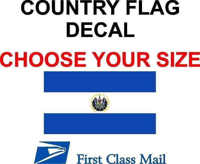 El Salvador Country Flag, Sticker, Decal, 5yr Vinyl, State Flag - Etsy El Salvador Country Flag, Sticker, Decal, 5yr Vinyl, State Flag - Etsy