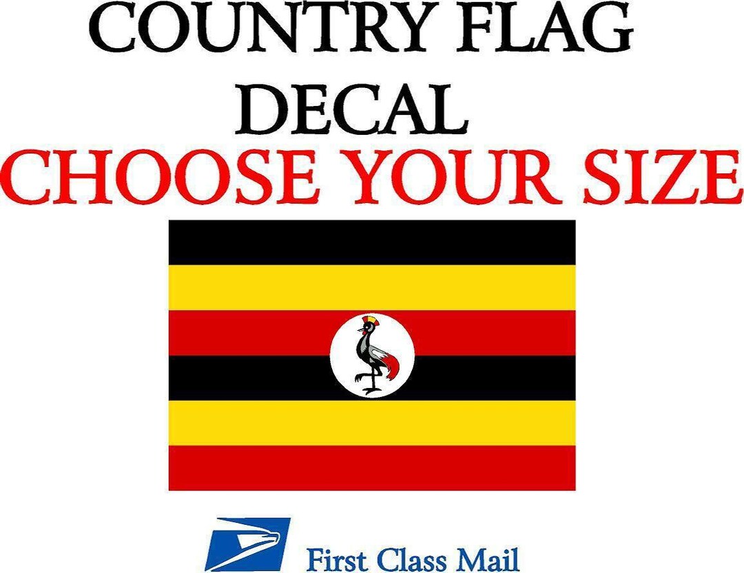 Ugandan Country Flag, Sticker, Decal, 5yr Vinyl, State Flag - Etsy