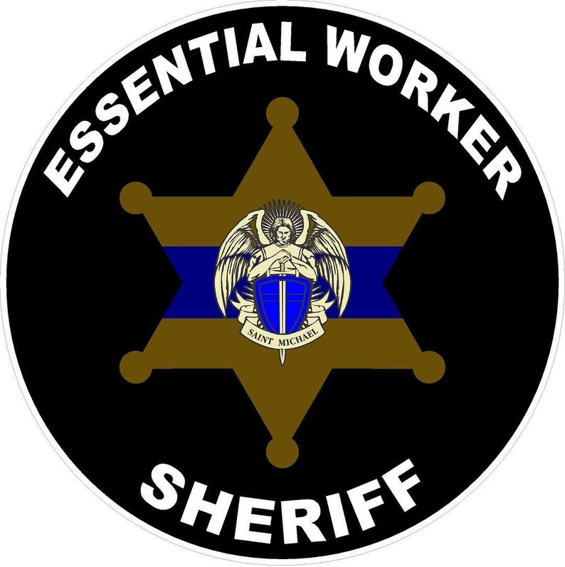 Essential Worker Sheriff Decal - Etsy