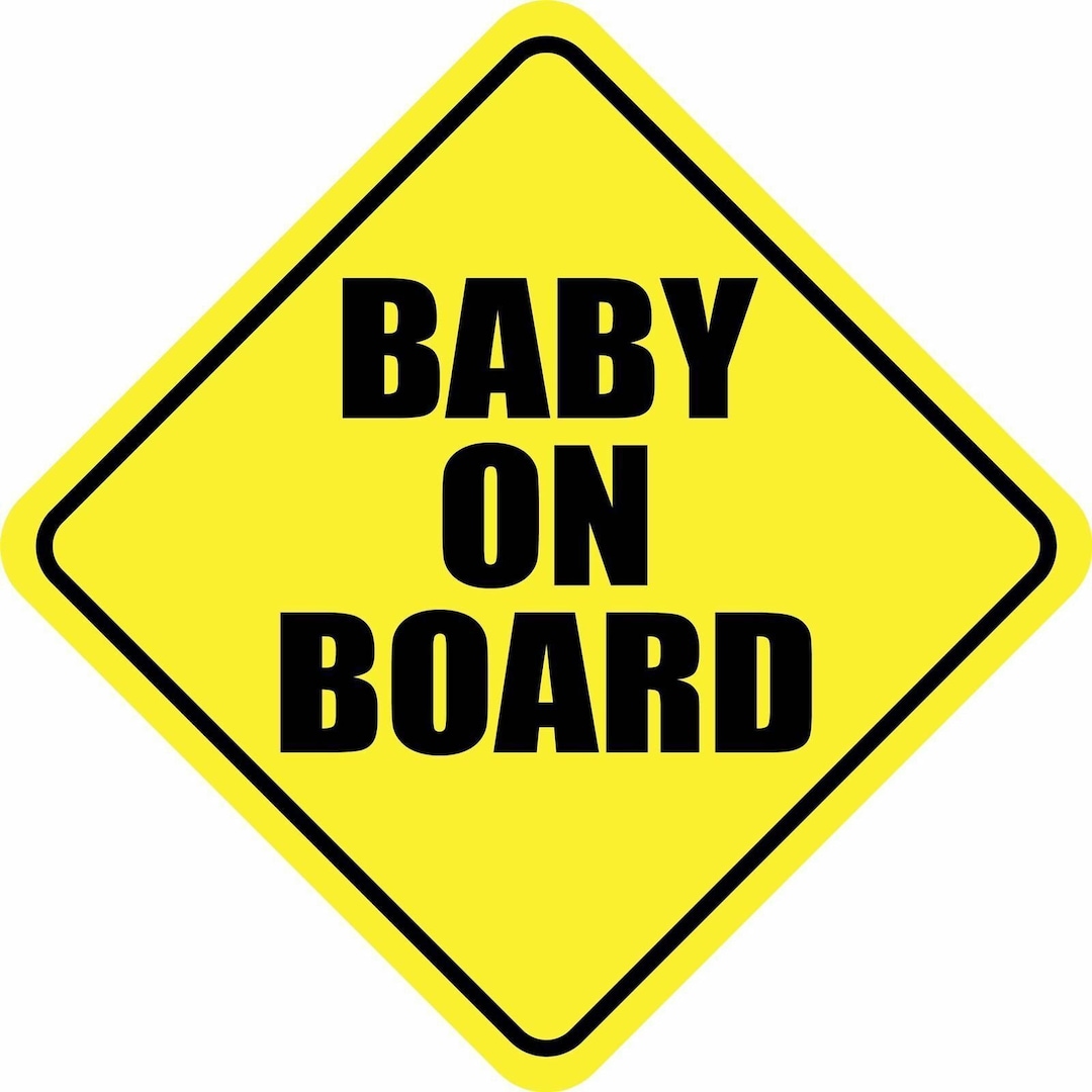 Baby on Board Sticker Decal Sign Made in Usa Bob1 - Etsy