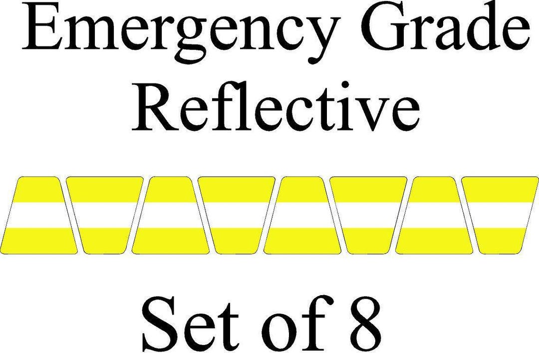 Lime W/ White Stripe Helmet Tets Tetrahedrons Helmet Sticker Emt ...