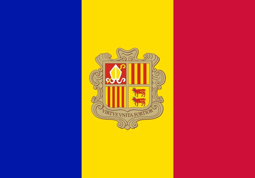Andorra Country Flag, Sticker, Decal, 5yr Vinyl, Country Flag of ...