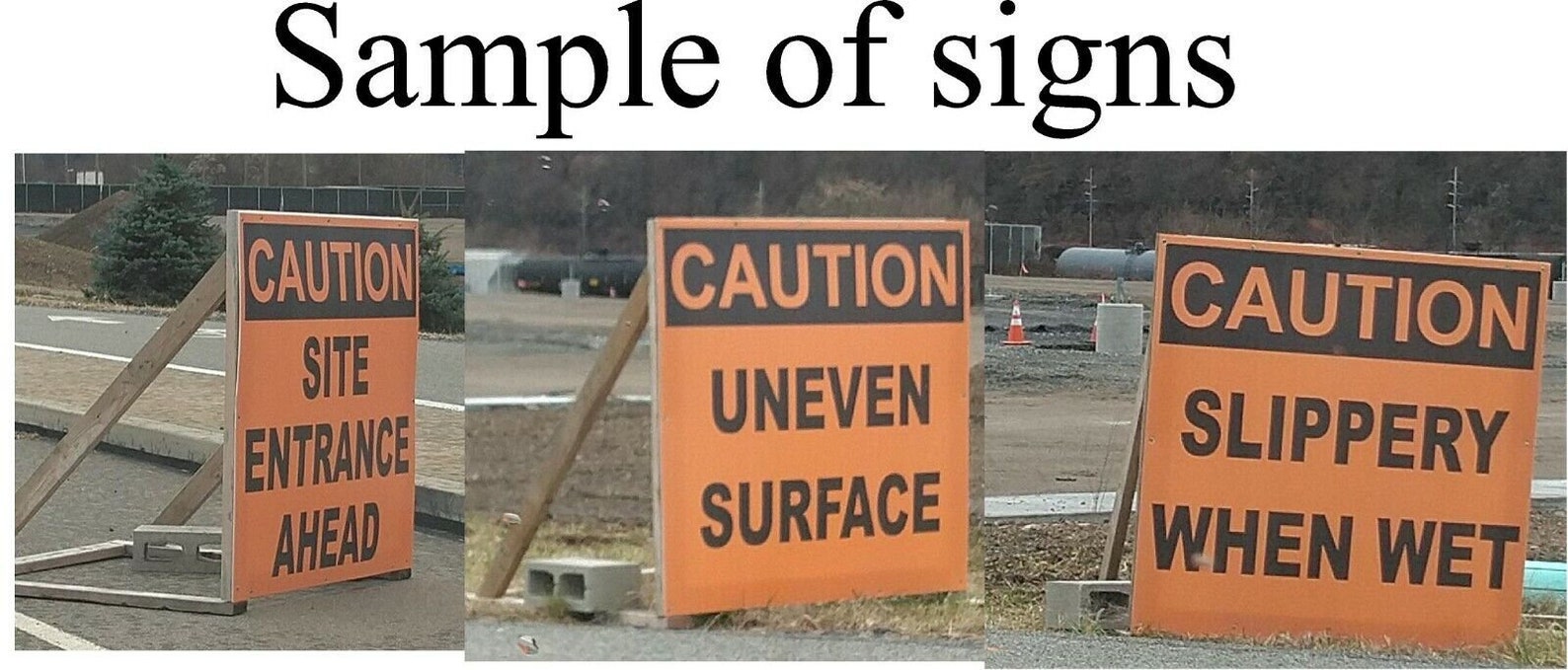 Coroplast Construction Signs - 48" X 48" - Qty 2 - Danger Do Not Enter ...