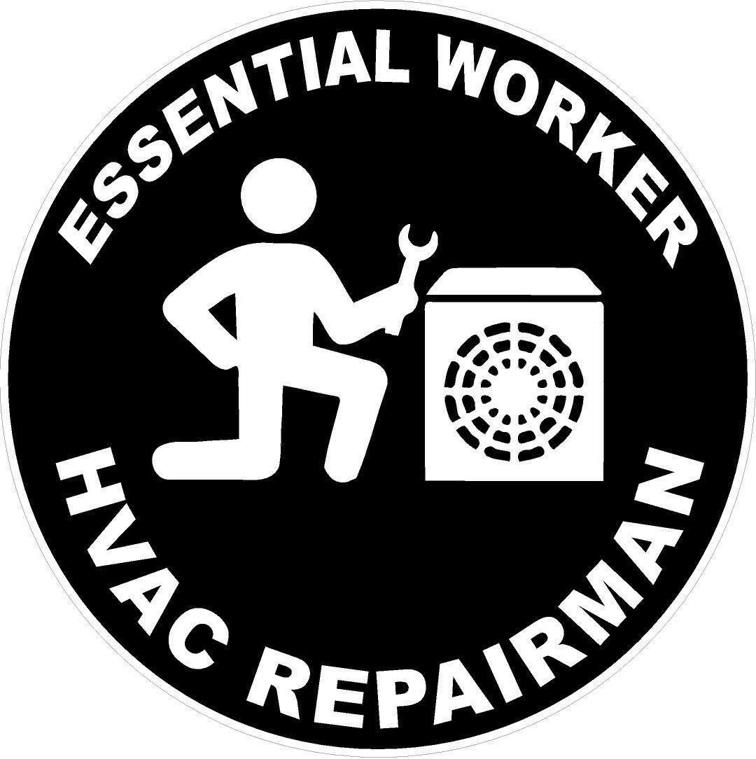 Essential Worker HVAC REPAIRMAN Decal - Etsy