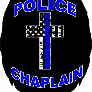 Police Chaplain Vinyl Decal Police Badge REFLECTIVE - Etsy