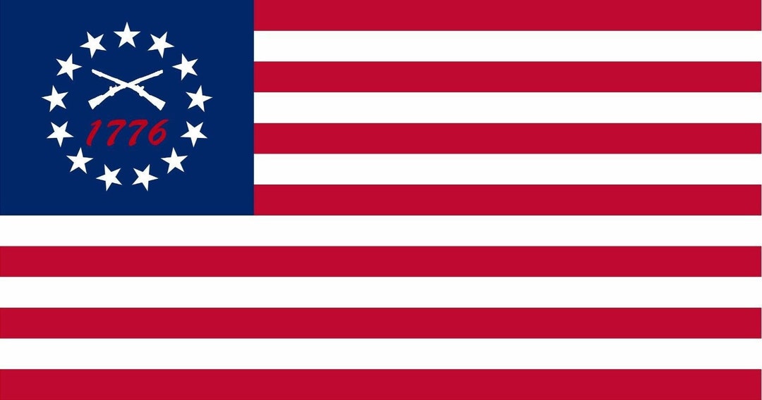13 Stars 1776 American Country Flag, Sticker, Decal, 5yr Vinyl, State ...