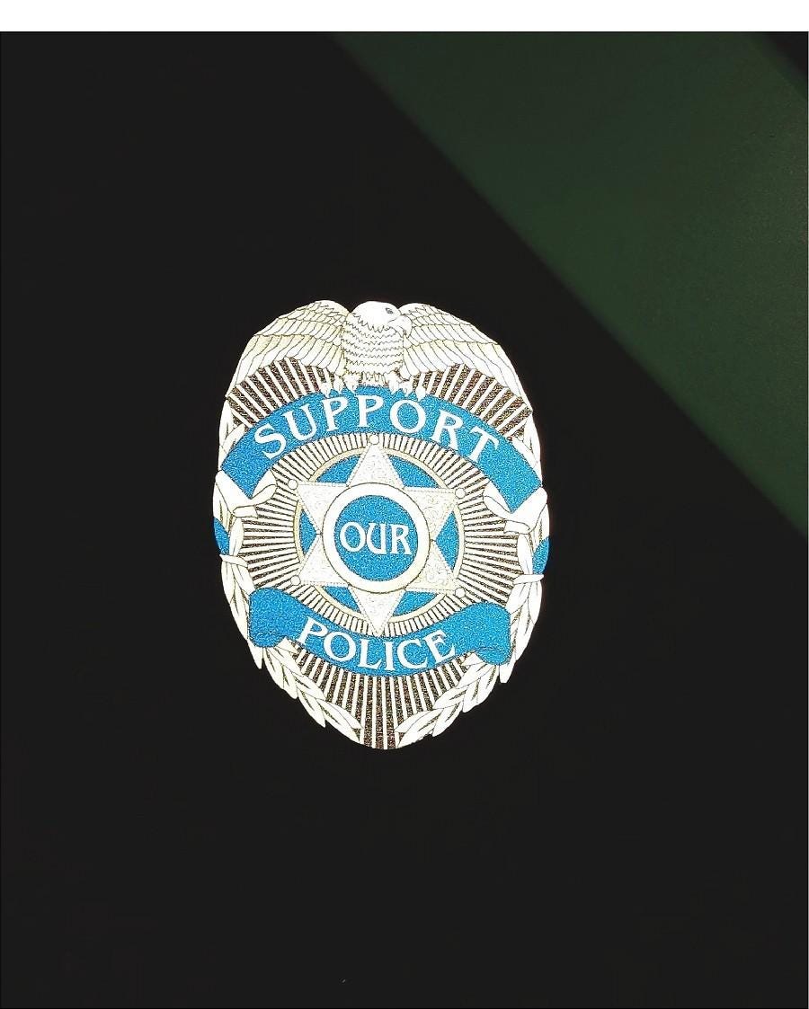 Support Our Police Vinyl Decal Police Badge REFLECTIVE - Etsy