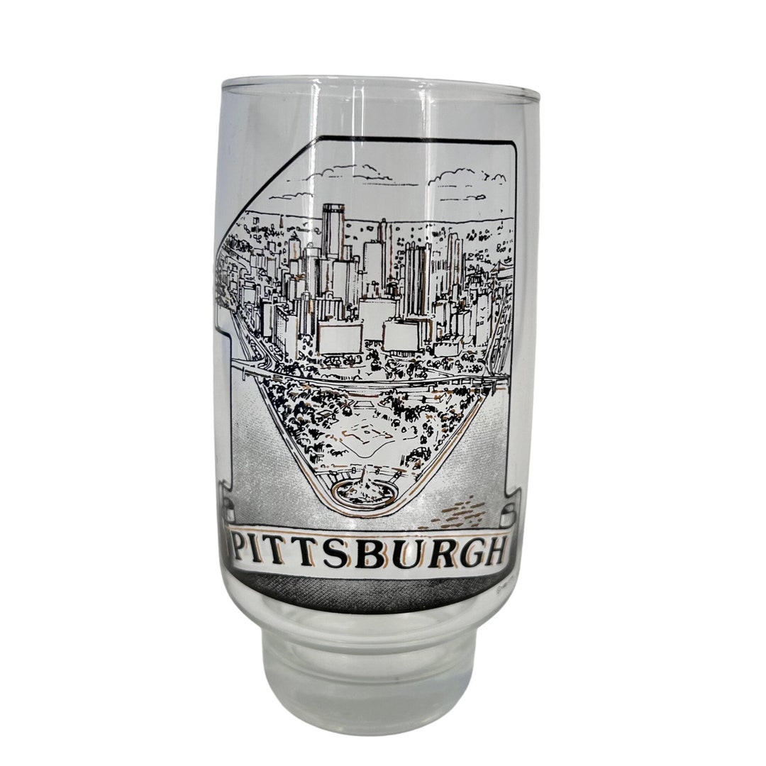 Vintage 1985 PITTSBURGH the POINT SKYLINE Number 1 Drinking Glass - Etsy
