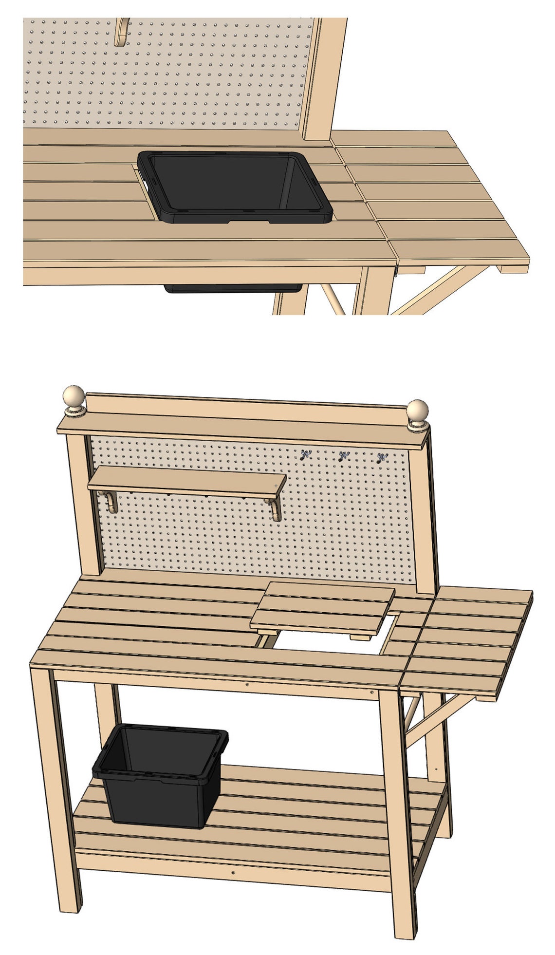DIY Potting Bench Plan | Gardening Bench | Potting Table - Etsy
