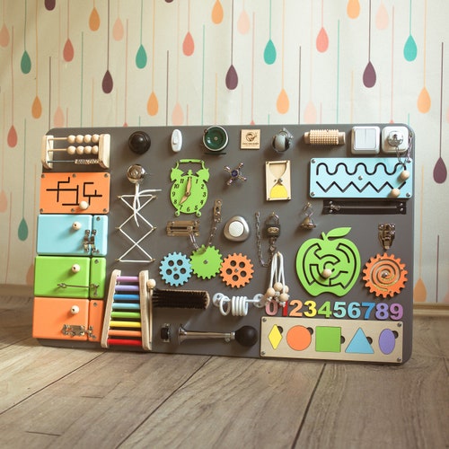 Busy Board for Toddler Activity Board Toddler Gift - Etsy