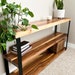 Live Edge Console Table With Shelf | Hallway Table | Sofa Table | Entry ...