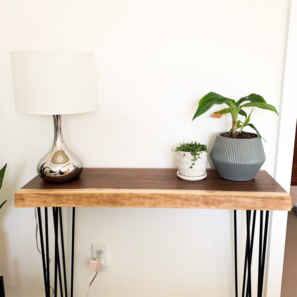 Walnut Entry Table - Etsy
