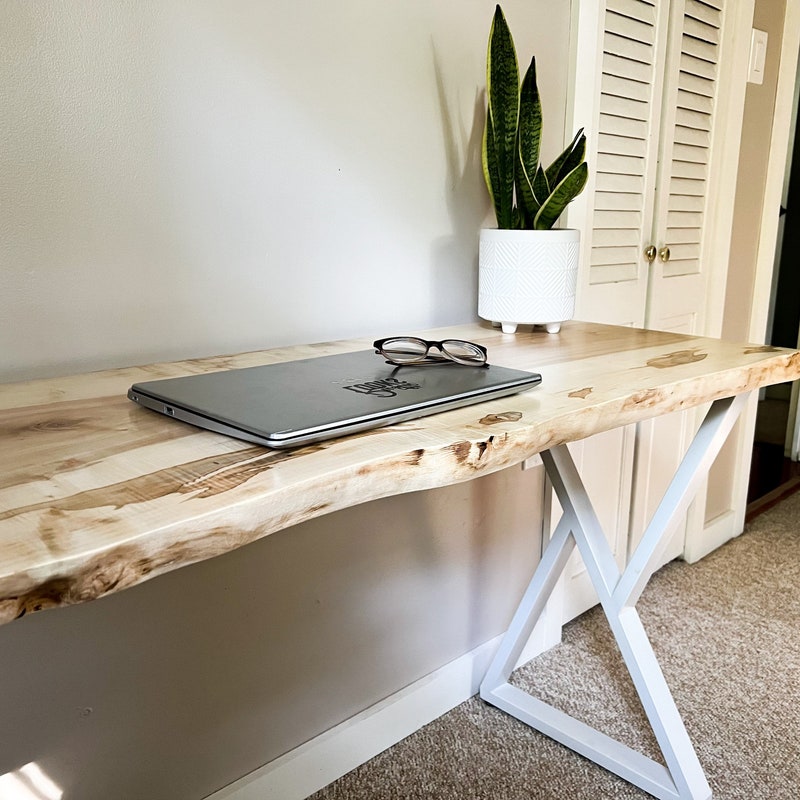 Solid Wood Desk - Etsy
