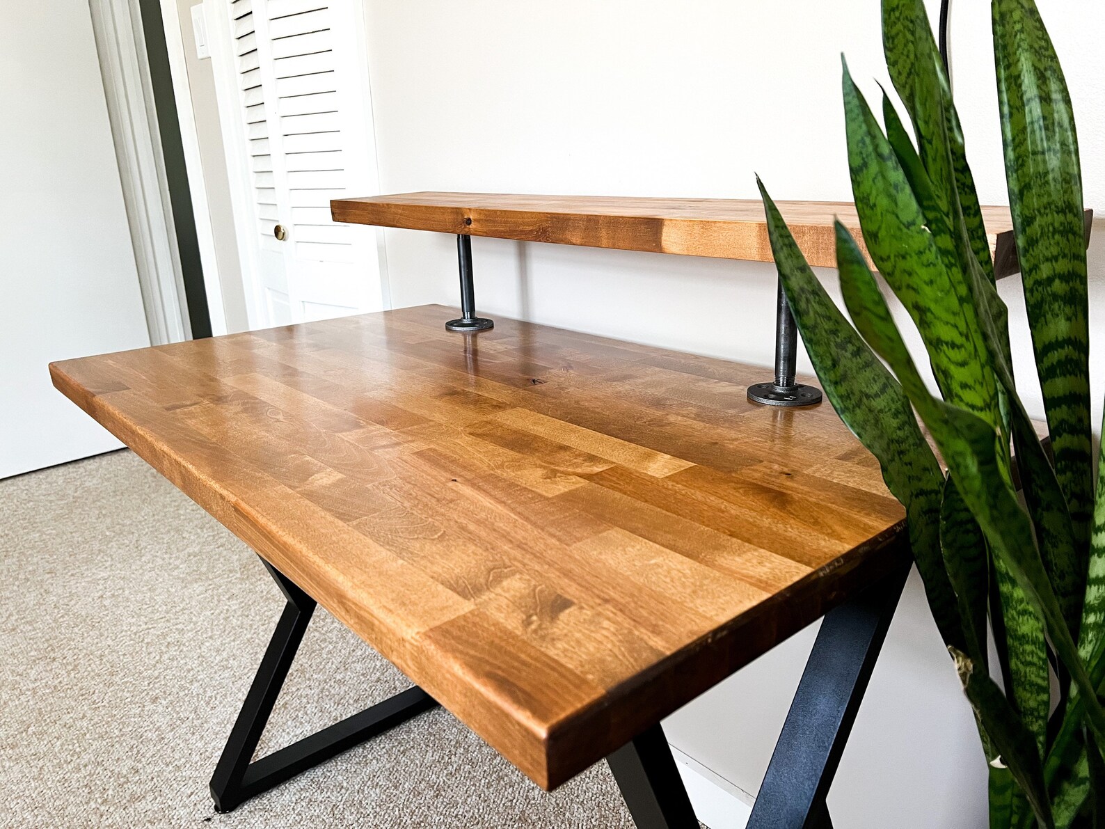 Wood Desk Heavy Duty Table Farmhouse Coffee Table Modern - Etsy