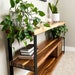 Live Edge Console Table With Shelf Hallway Table Sofa Table Entry Foyer ...
