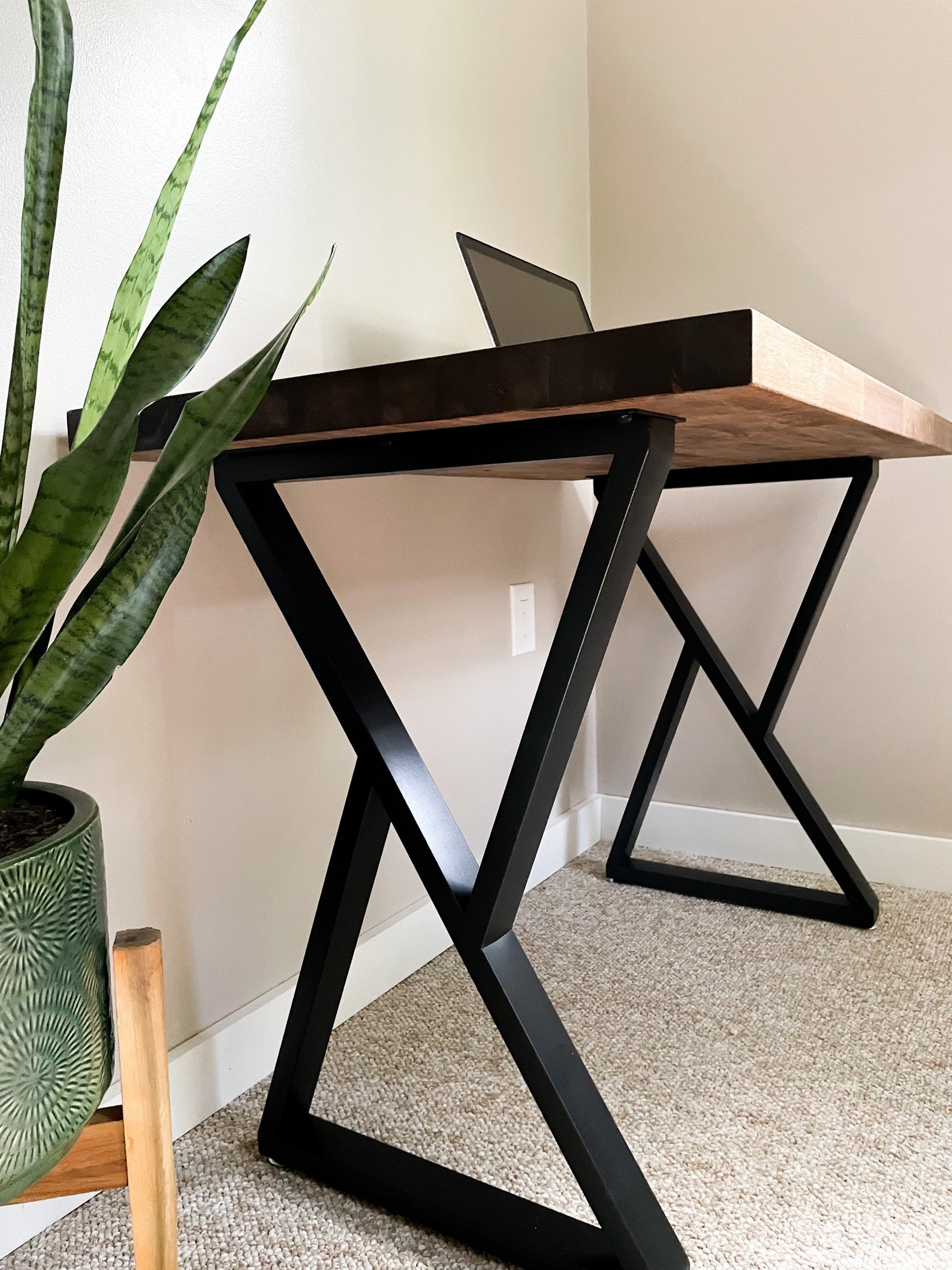 Wood Desk Heavy Duty Table Farmhouse Coffee Table Modern - Etsy