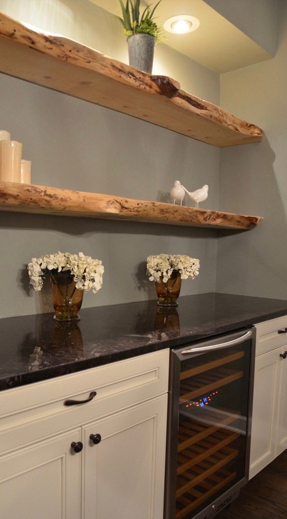 Rustic Live Edge Floating Shelf shelves Pantry shelves Bathroom Kitchen Shelf shelves Book Shelf Wood Shelf Shelves Etsy