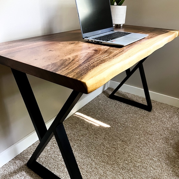 Wood Slab Desk - Etsy