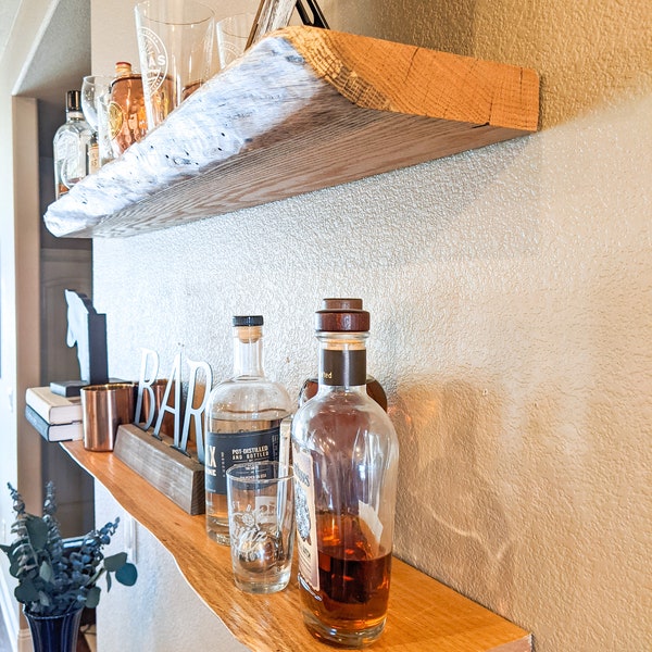 Live Edge Bookcase - Etsy
