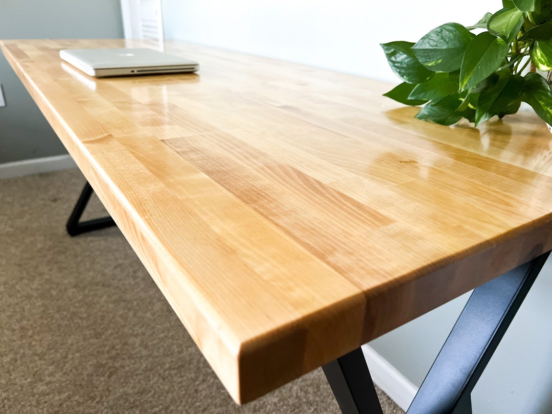 Wood Desk Heavy Duty Table | Farmhouse Coffee Table | Modern ...