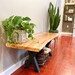 Entryway Bench Live Edge Entryway Bench Dining Room Wood - Etsy