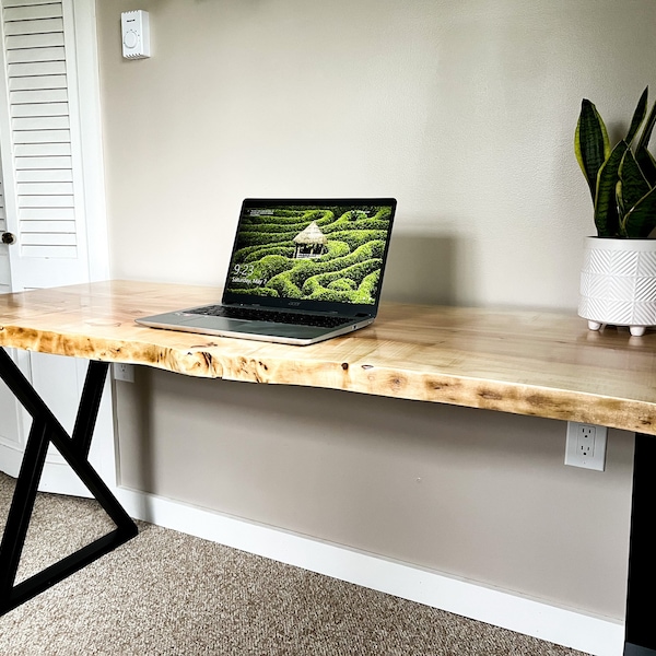 Live Edge Desk - Etsy