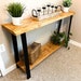 Rustic Reclaimed Wood Console Table A Frame Legs W/ Shelf - Etsy