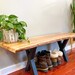 Entryway Bench Live Edge Entryway Bench Dining Room Wood - Etsy