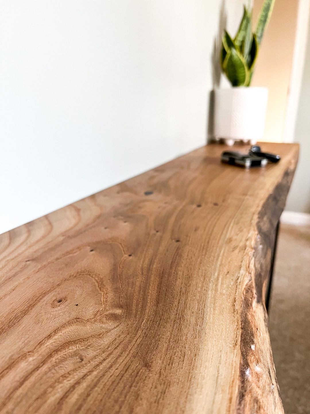 Live Edge Console Table | Hallway Table | Sofa Table | Entry Foyer ...