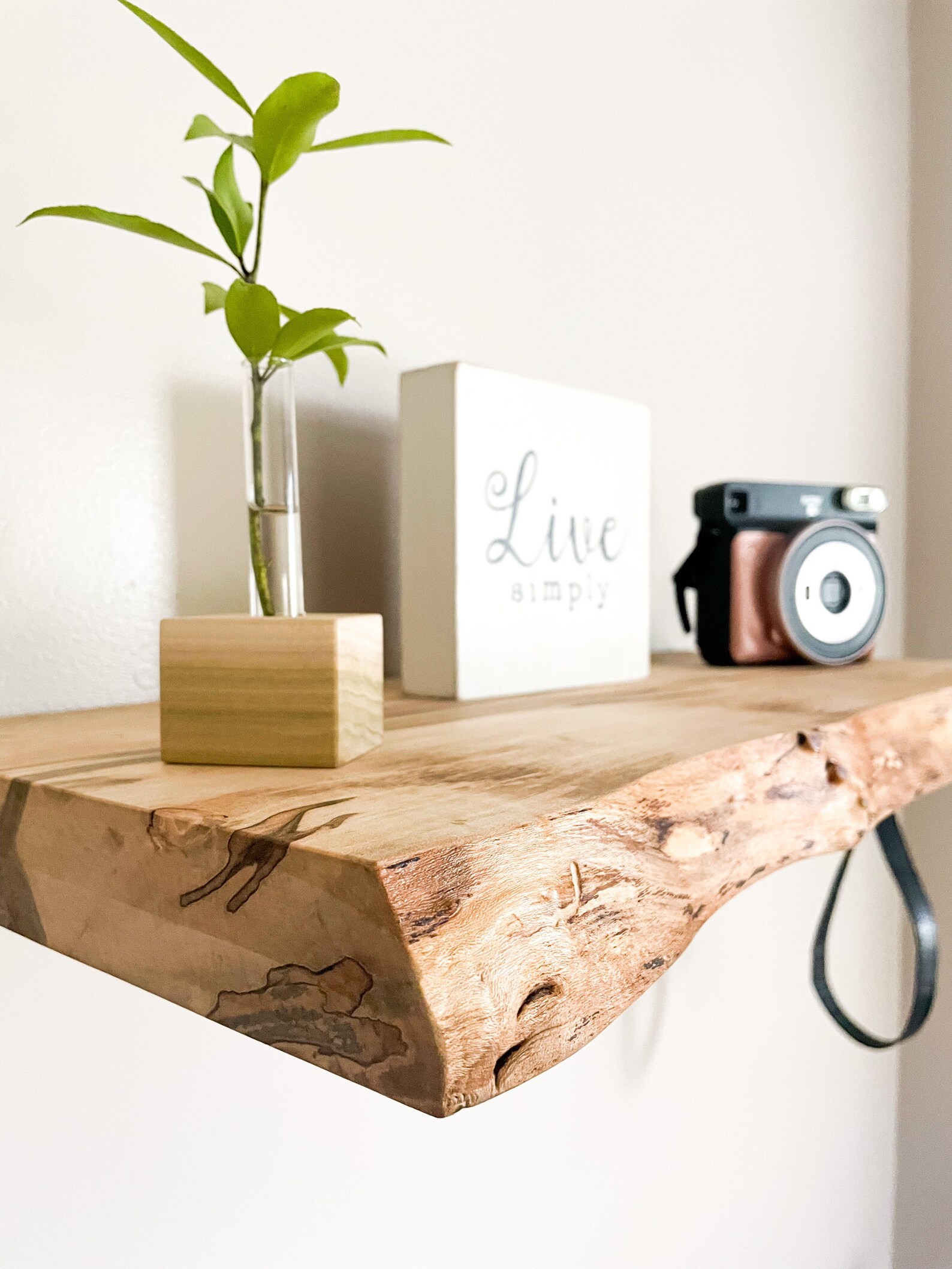 Rustic Live Edge Floating Shelf/shelves Pantry Shelves - Etsy