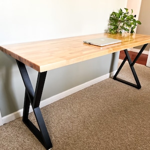 Wood Desk Heavy Duty Table | Farmhouse Coffee Table | Modern ...