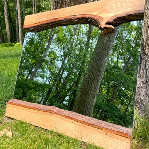 Live Edge Framed Mirrors - Unique and Rustic Designs - Etsy
