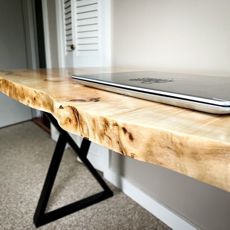 Wood Slab Desk - Etsy