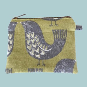 Coin Purse Fabric Zipper Bag 100% Cotton Keychain Pouches - Etsy