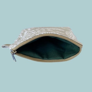 Coin Purse Fabric Zipper Bag 100% Cotton Keychain Pouches - Etsy