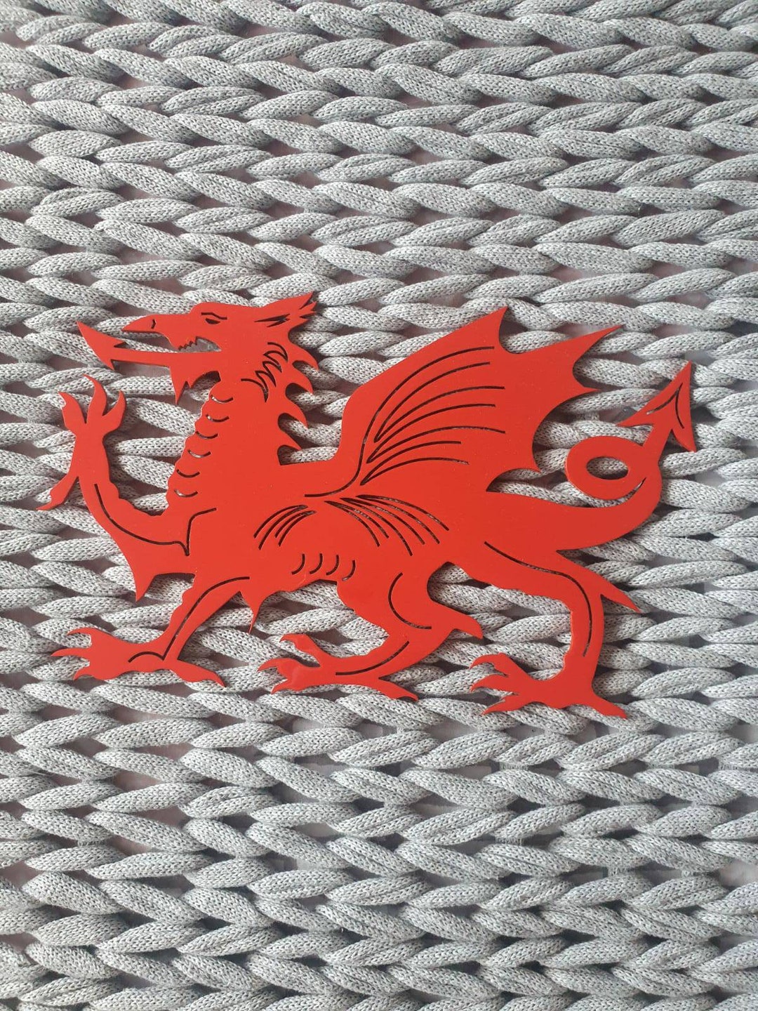 Metal Dargon, Welsh Solid Steel Laser Cut Dragon. - Etsy