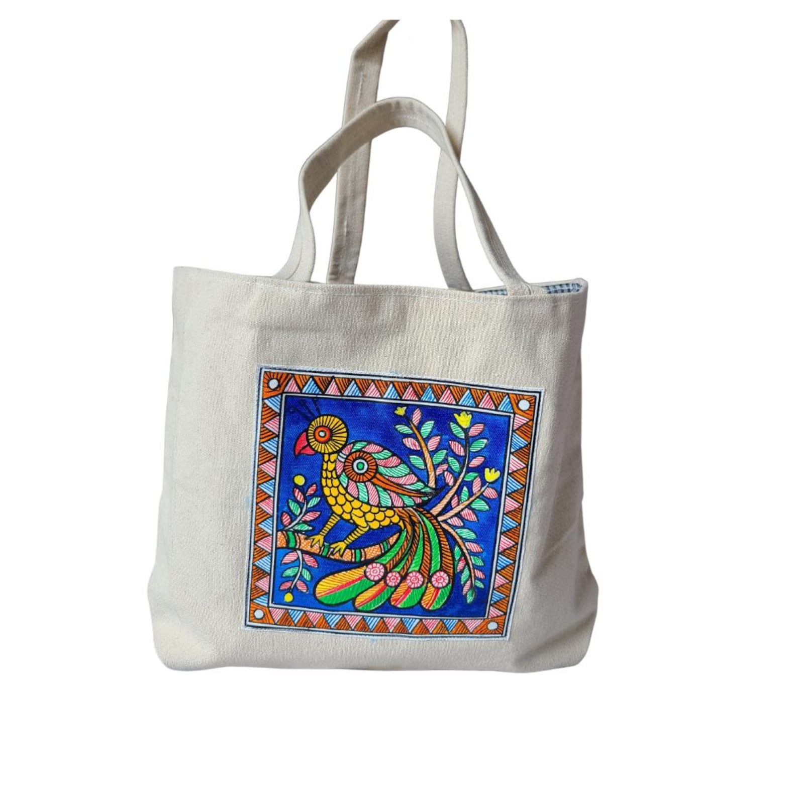 Hand Painted Bags, Canvas Tote Bags, Pattachitra Hand Painting Bags ...