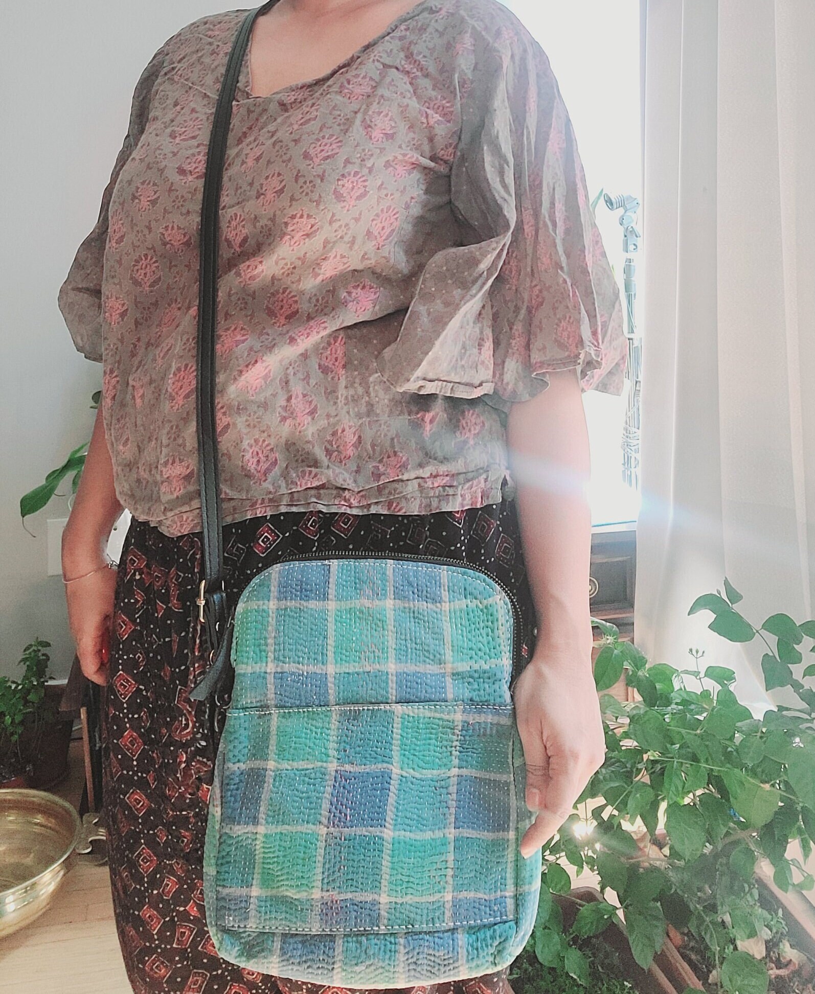 Indigo Sling Bag Kantha Bags Oversized Totes Cotton Bags - Etsy