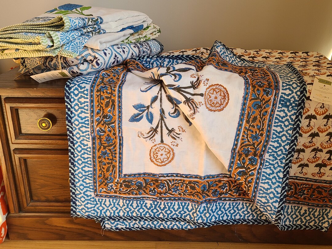 Double Hand Block Printed Dohar Blanket| Thin Blanket|90"x 60"|summer ...