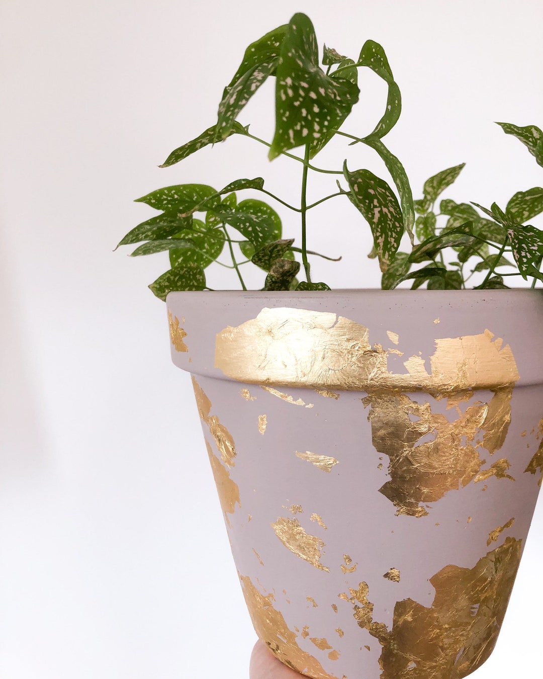 Foil All Over Hand Painted Indoor Terracotta Pot By Pots By Etsy UK foil-all-over-hand-painted-indoor-terracotta-pot-by-pots-by-etsy-uk