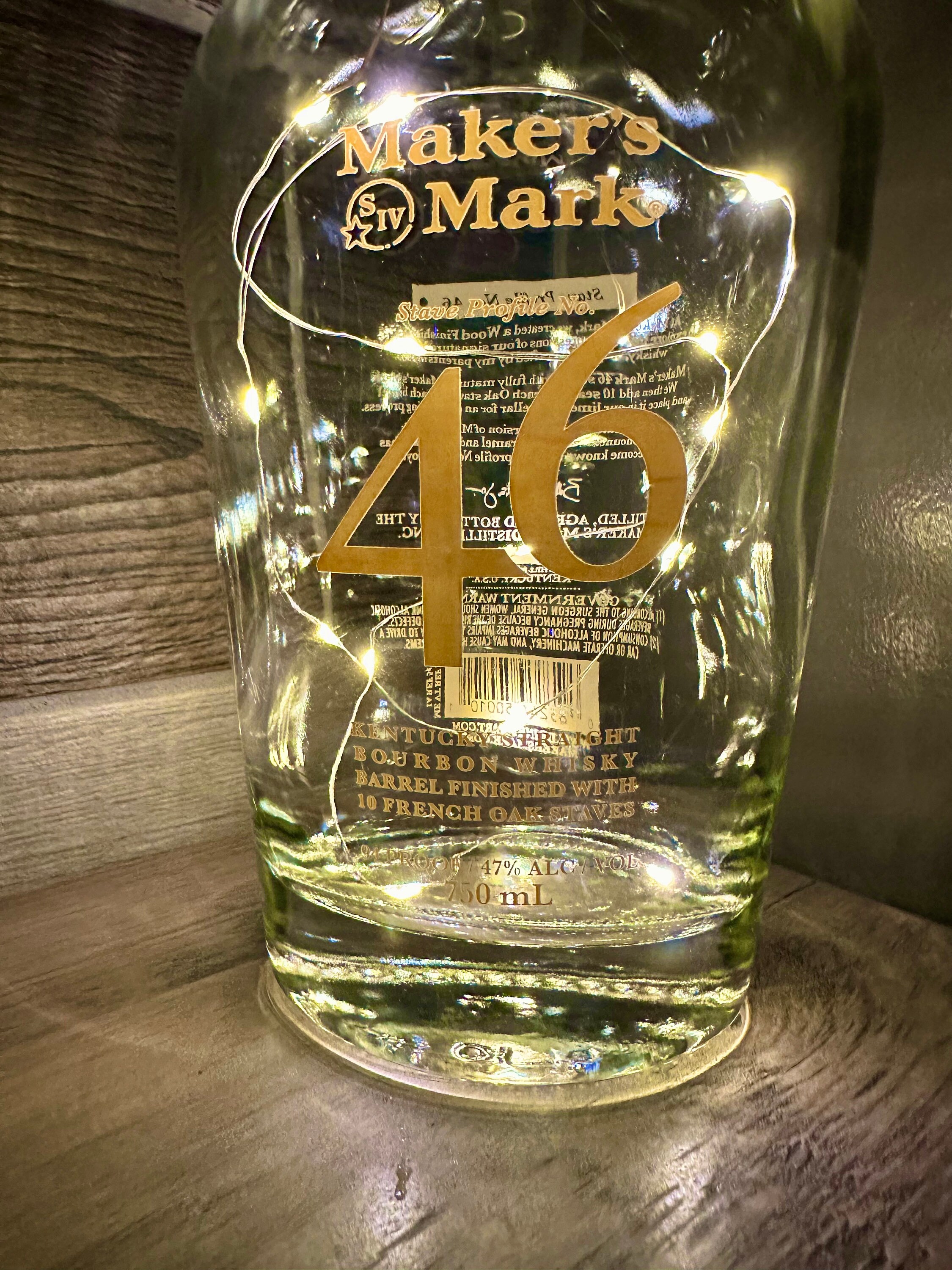 Makers Mark Whisky Light-up Bottle - Etsy