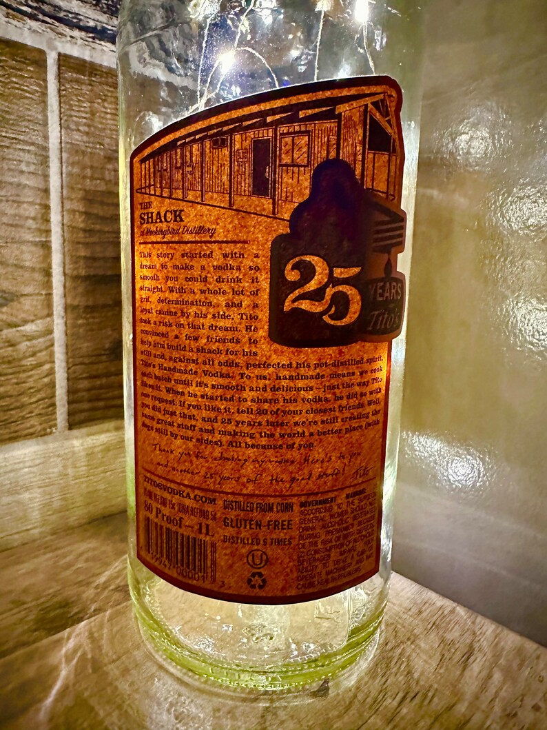 Tito’s Light up Bottle - Etsy