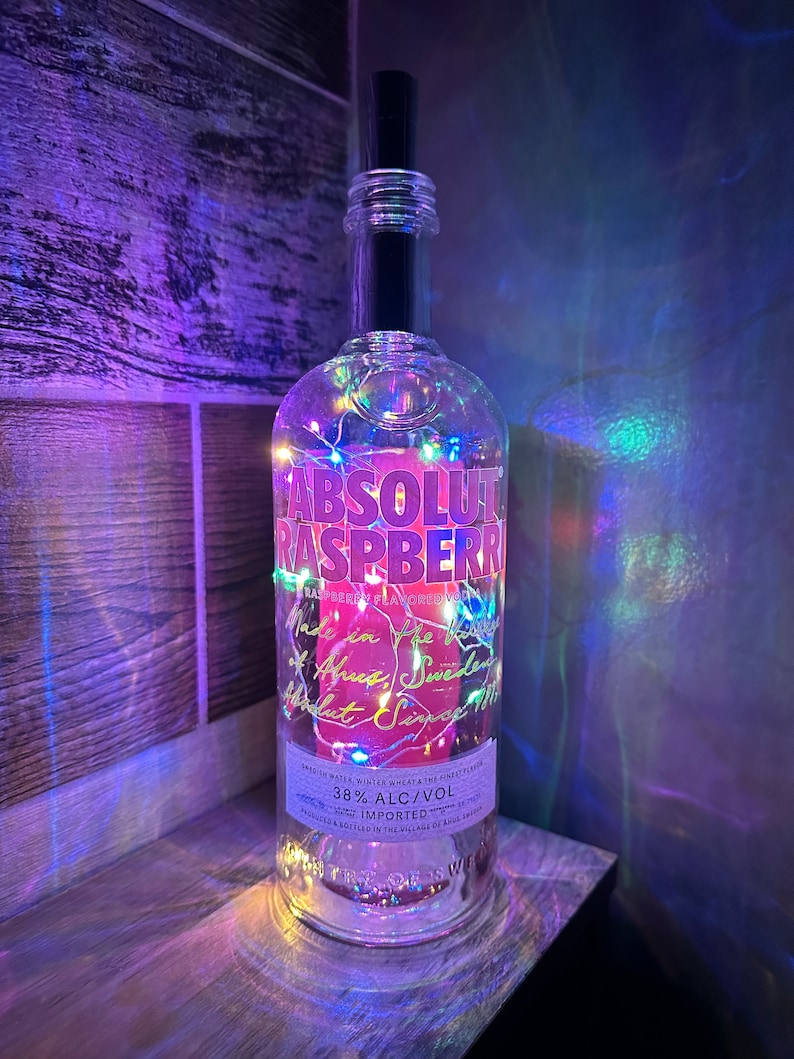 Absolut Vodka Bottle With Lights - Etsy