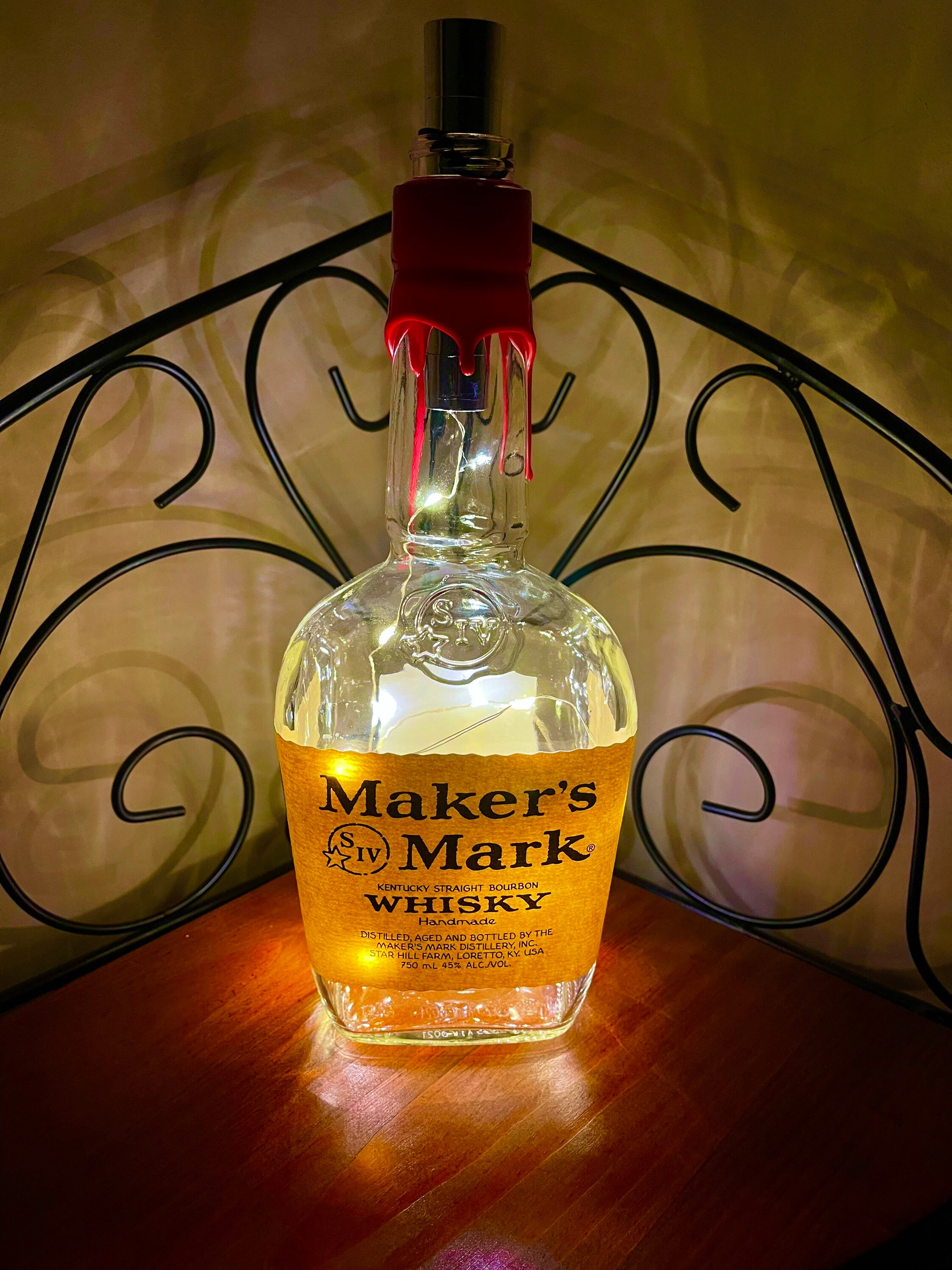Makers Mark Whisky Light-up Bottle - Etsy