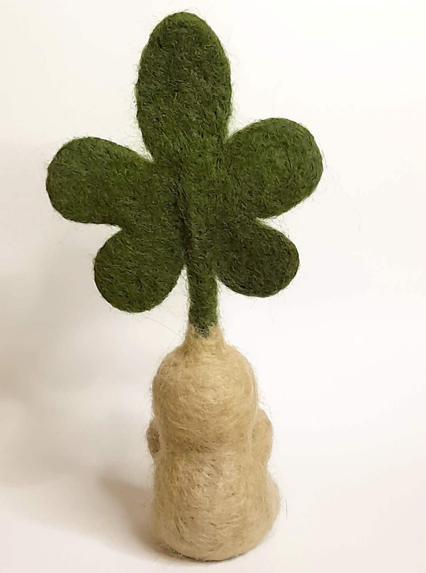 Needle Felted Chibi Mandrake With Poseable Leaf - Etsy