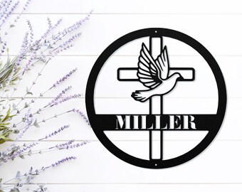 Christian Last Name Sign - Etsy